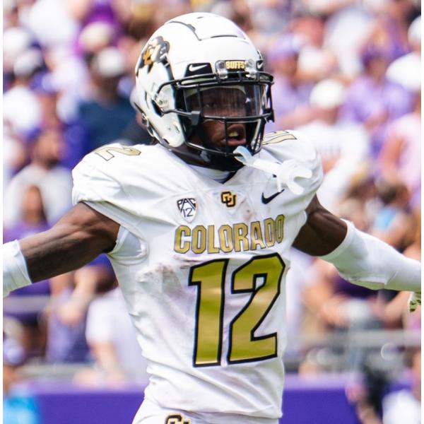 Wide Receiver Travis Hunter Jr. Jersey with D patch PAC12 Colorado ...