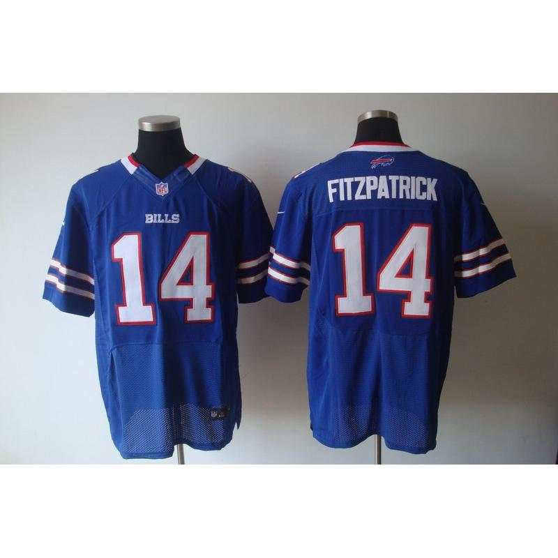 [Elite] Ryan Fitzpatrick Football Jersey -Buffalo #14 Jersey(Blue)