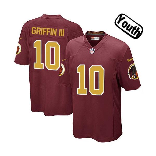 [Sewn-on,Youth]Robert Griffin III Washington Youth Football Jersey(Red ...