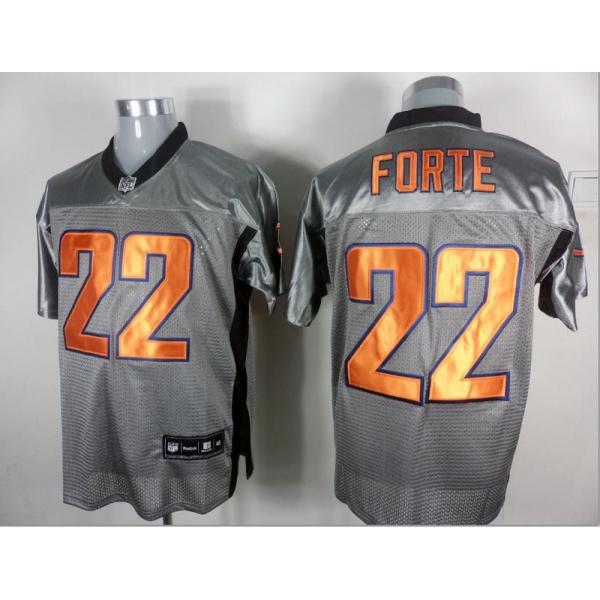 Chicago #22 Matt Forte Football Jersey Gray-Shadow Men's Size 40/M