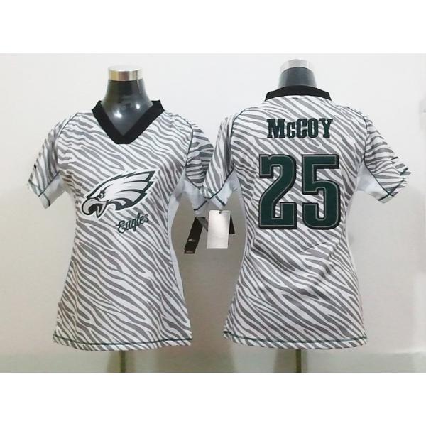 [Zebra Fashion]Philadelphia #25 LeSean McCoy womens jersey Free ...